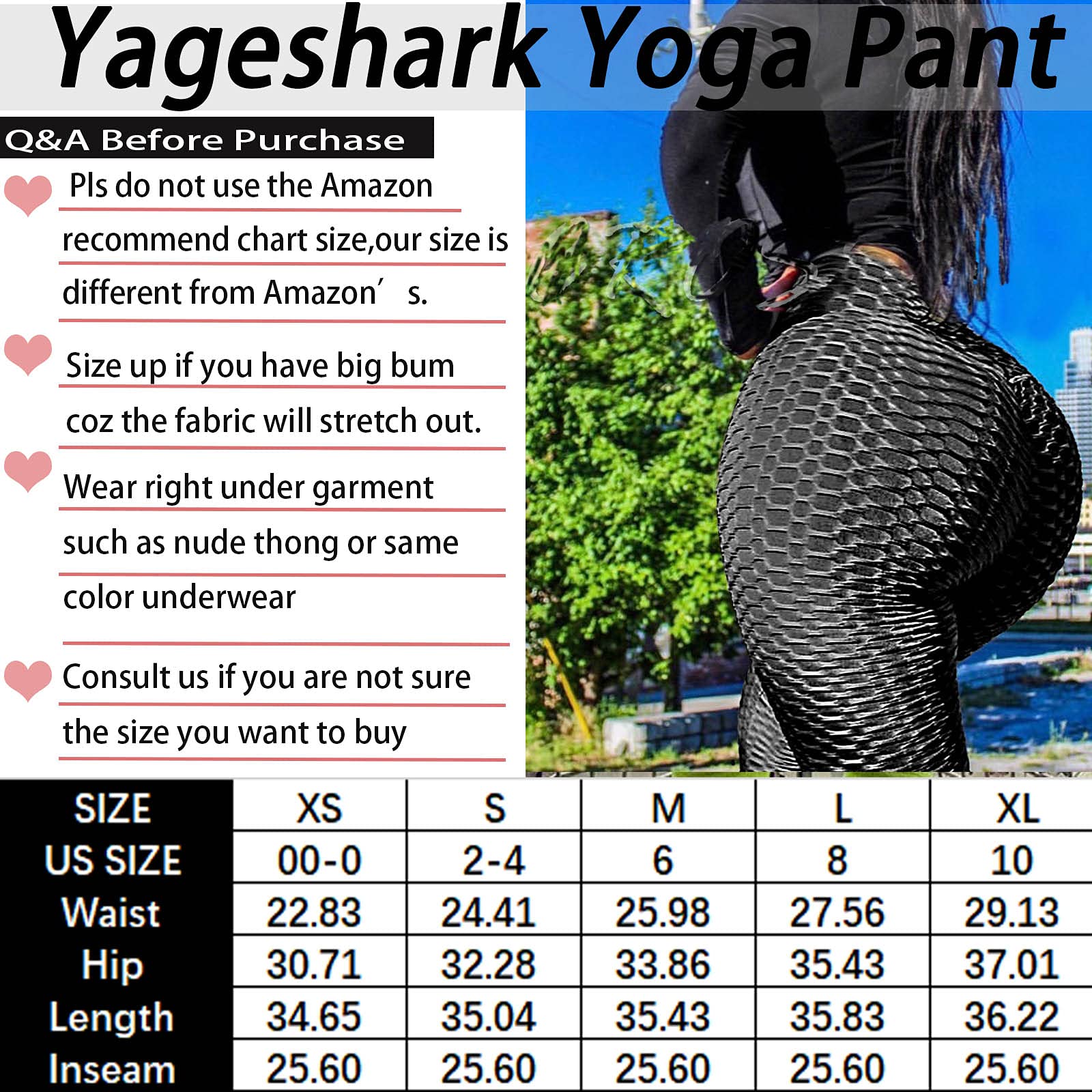 TIK Tok Leggings for Women - Butt Lifting Yoga Pants Peach Lift High Waisted,Workout Tummy Control Tights