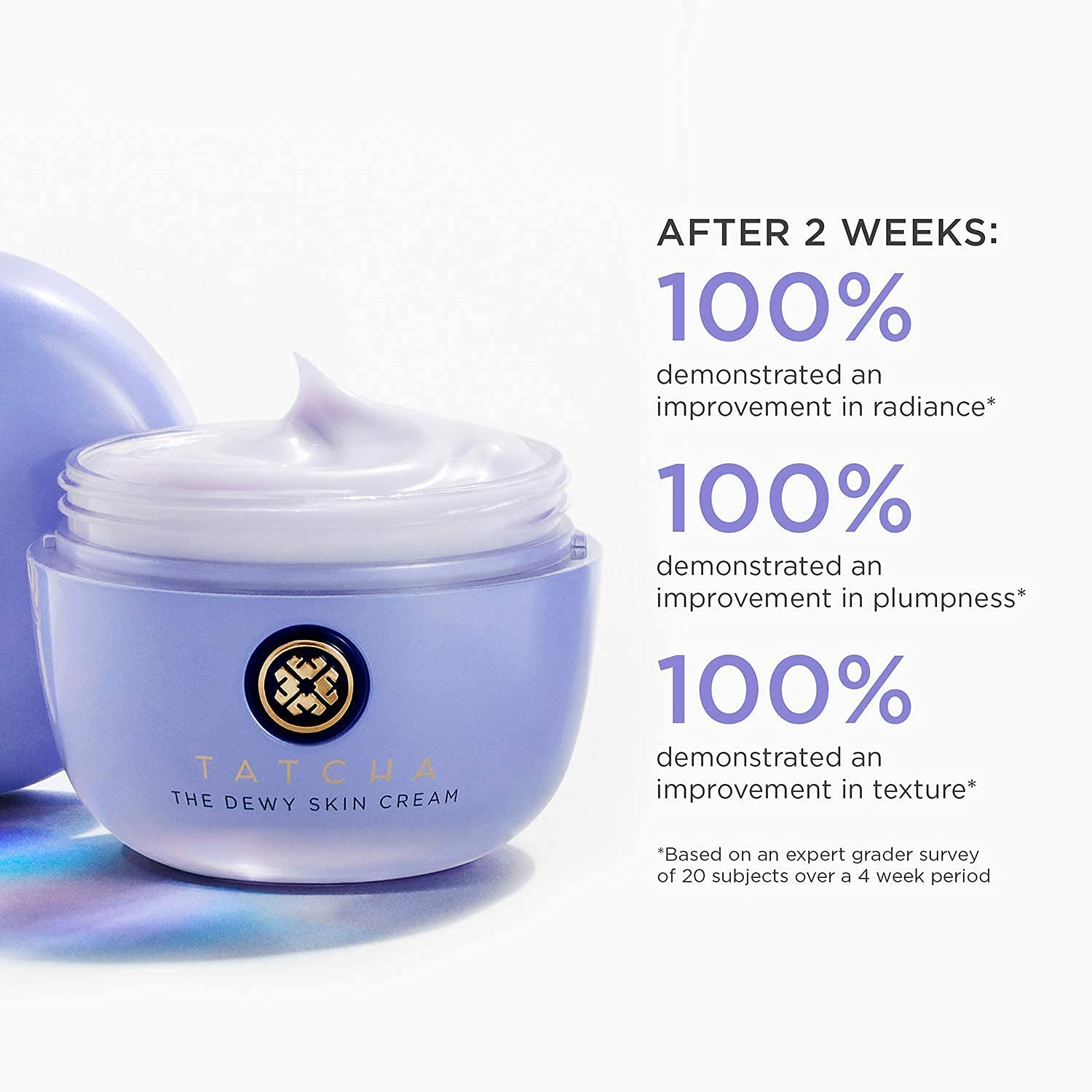 TATCHA The Dewy Skin Cream: Rich Cream to Hydrate, Plump and Protect Dry and Normal Skin - 50 ml | 1.7 oz