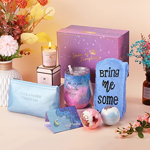 ZOMCHAIN Birthday Gifts for Women, Unique Gift Baskets for Mom Girlfriend Best Friend Sister Gift. Personalized Thank You Gifts for Friends Female. Relaxing Spa Gift Set for Women Gift