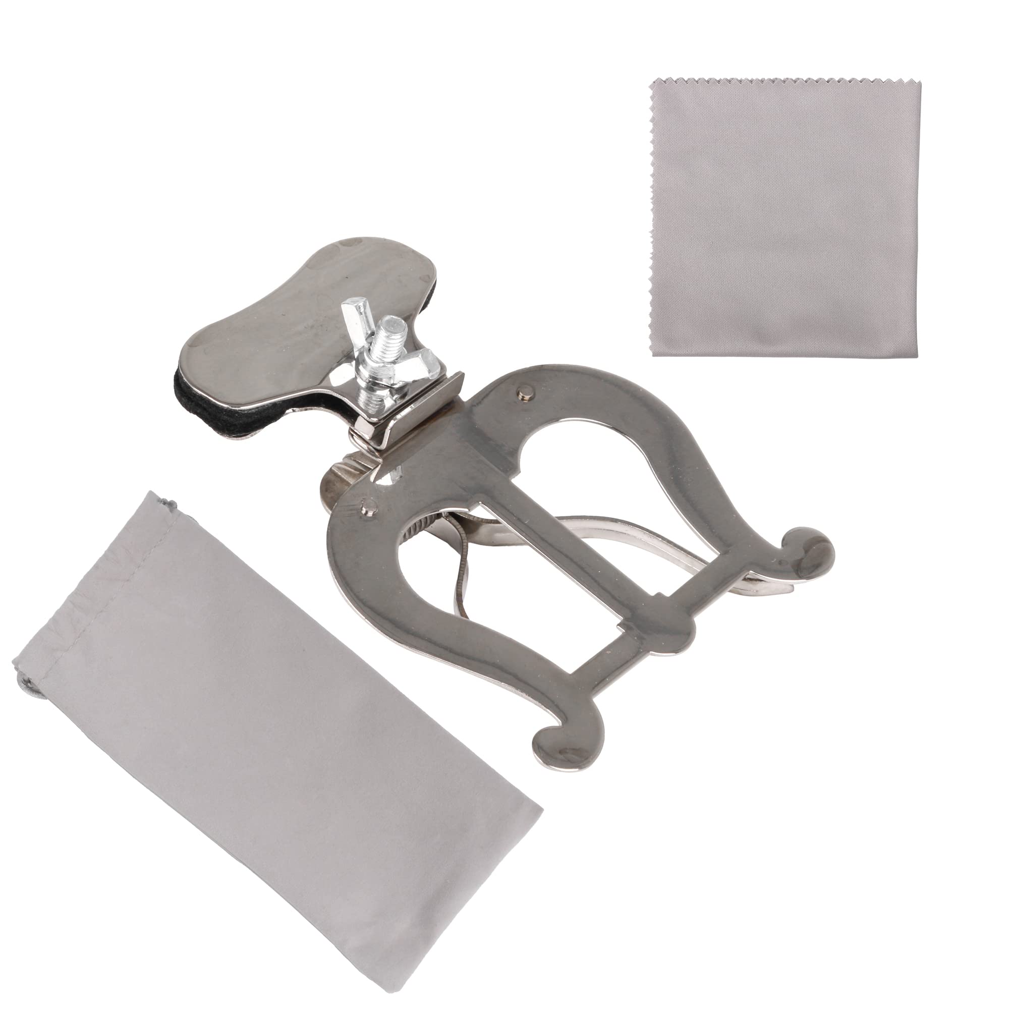 Xstyle Trombone Marching Lyre ClampOn Silver Metal Plating Marching Music Clip Lyre for Saxophone