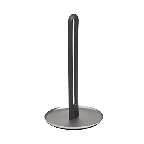 Umbra 1005264-047 Keyhole Paper Towel Holder,Black/Nickel