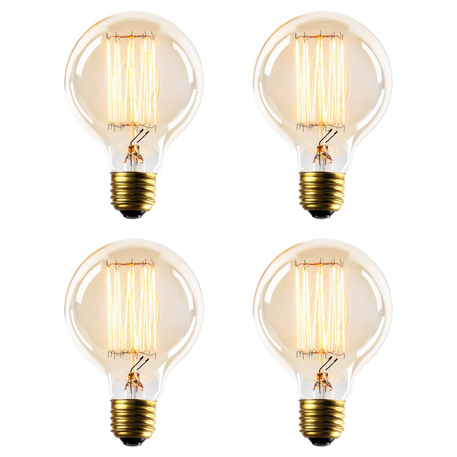 Set of 4 Midwood G25 Vintage Filament 40W (E26) Bulbs