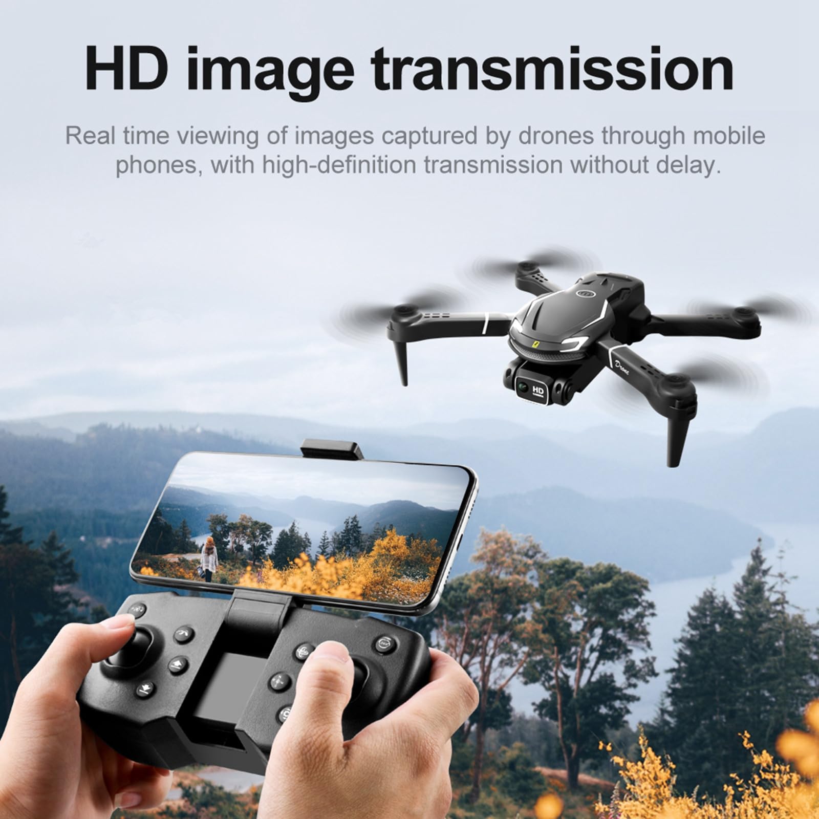 Upgraded Aerial Photography Drone With 4K Camera - Remote Control Drone Toy For Kids - Foldable Quadcopter With Altitude Hold, Headless Mode - Drone with Camera for Adults Kids