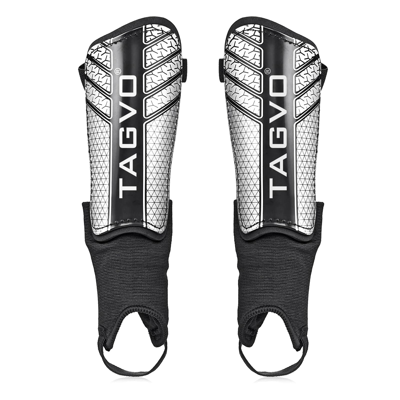 TAGVO Soccer Shin Guards for Kids Youth - Protective Soccer Equipment for Boys Girls - Adults Men Women Soccer Shin Guards - Soccer Shin Pads for Kids 3-16 Years Old Girls Boys, High Impact Resistant
