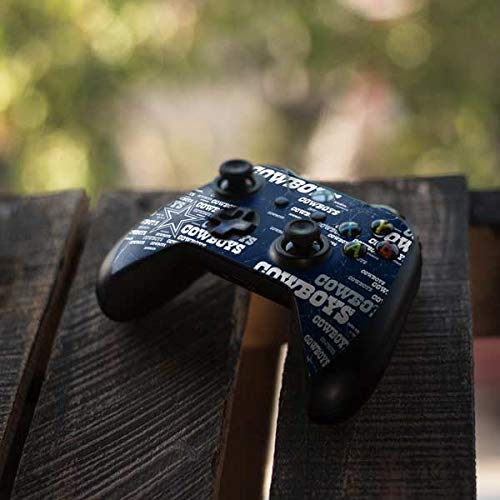 Skinit Decal Gaming Skin compatible with Xbox One S Controller - Officially Licensed NFL Dallas Cowboys Blast Design