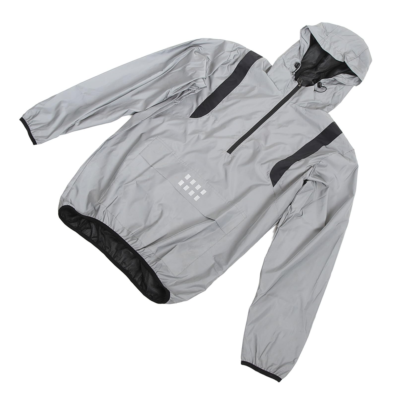 Reflective Jacket, Breathable Waterproof Super Bright Cycling Jacket Packable for Climbing for Hiking (2XL)