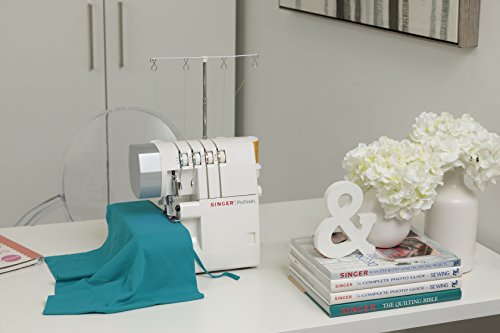 SINGER | ProFinish 14CG754 2-3-4 Thread Serger with Adjustable Stitch Length, & Differential Feed - Sewing Made Easy,White