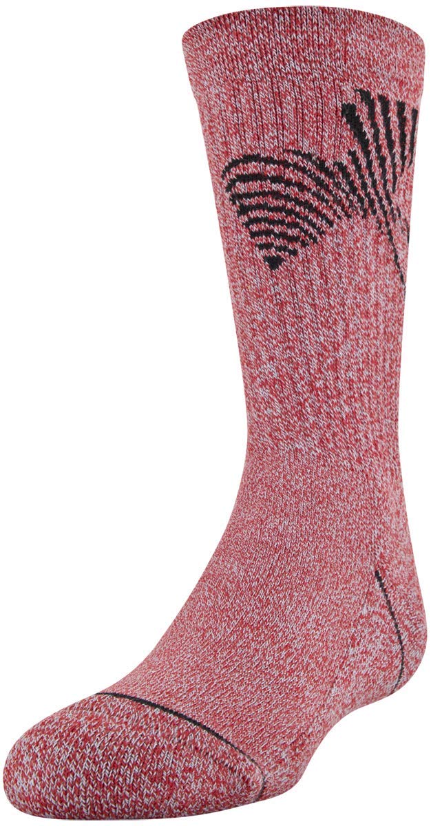 Under Armour Youth Phenom Crew Socks, 3-Pairs , Red Assorted , Small