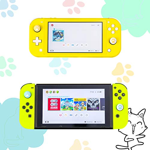 Sumind 12 Pieces Cute Cat Claw Design Thumb Grip Caps, Thumb Grips Analog Stick Cover Soft Silicone Cover Joystick Cap Compatible with Nintendo Switch/Switch Lite Controller