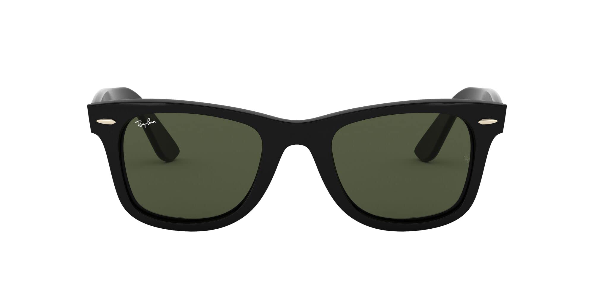 Ray-Ban Rb4340 Wayfarer Ease Square Sunglasses, Black/G-15 Green, 50 mm