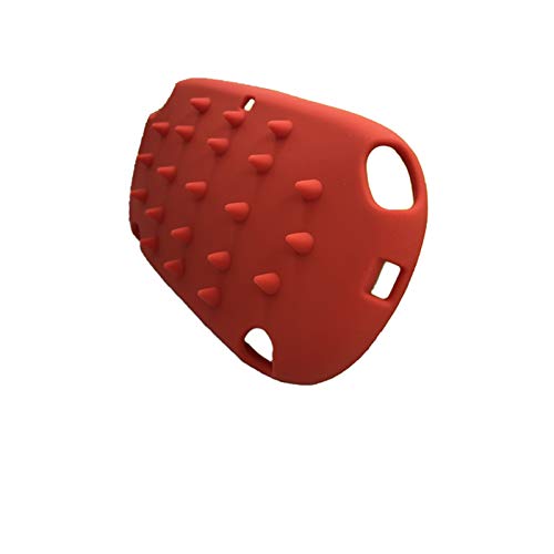 VR Headset Silicone Protector Cover - Fit for Oculus Quest Helmet Gaming Glasses Shockproof Shell Front Face Eye Mask Set (Red, Front Cover)