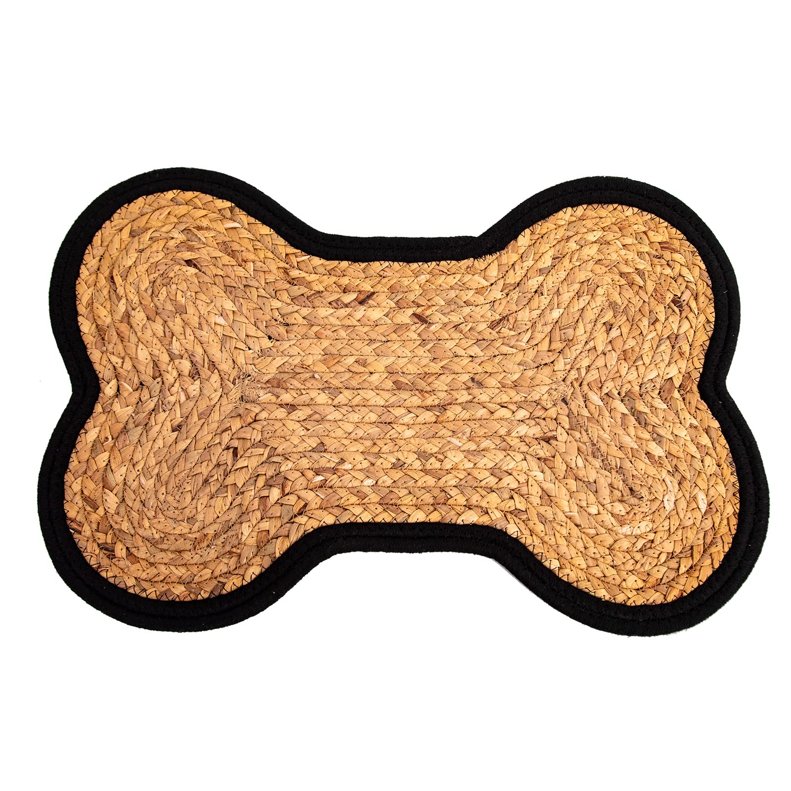 Romea Lutiss Hand Woven Farmhouse Braided Indoor mat pet mat Jute Area Rug (Dog Bone Rug)