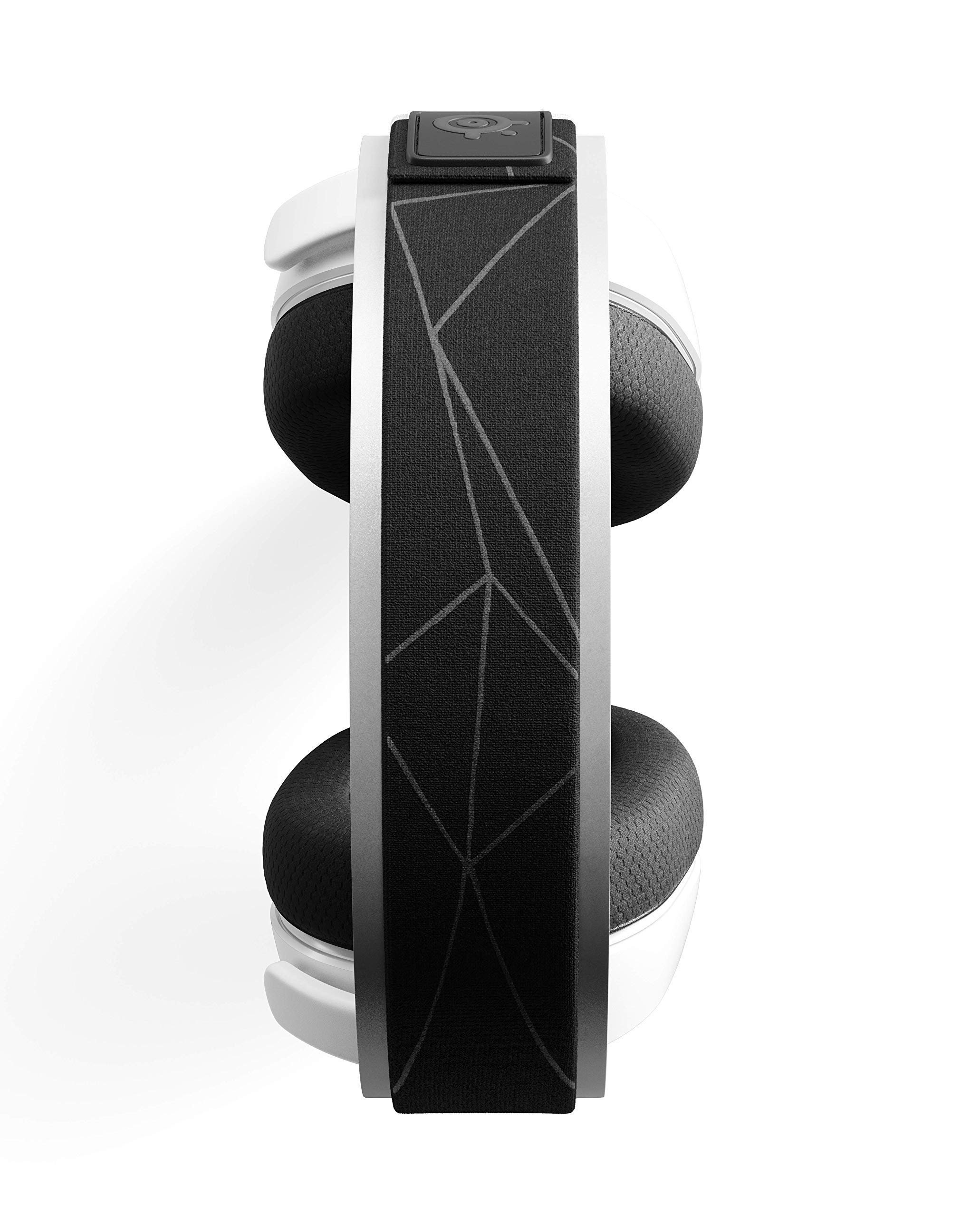 SteelSeries Arctis 7 (2019 Edition) Lossless Wireless Gaming Headset with DTS Headphone:X v2.0 Surround for PC and PlayStation 4 - White (Renewed)