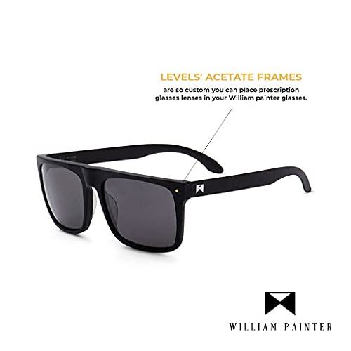 William Painter - The Level Titanium Polarized Sunglasses (Black/Black)