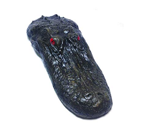 TJB-INC 22" Alligator Head Decoy & Pond Float with Reflective Eyes for Canada Geese & Blue Heron Control