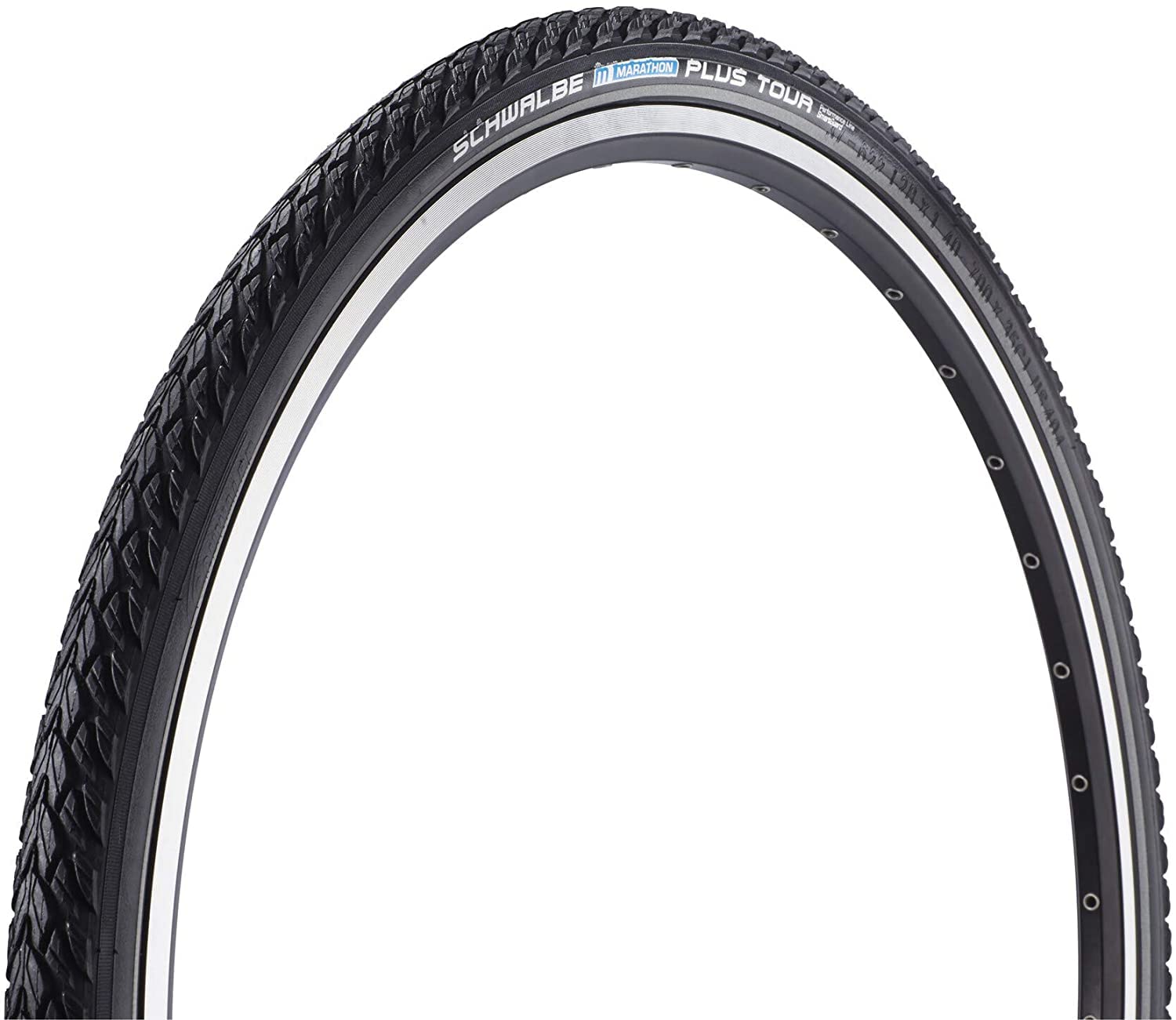 Schwalbe Marathon Plus Tour 700x40c, width 39c β 50c Wire Endurance Clincher Smart Guard 67TPI 50-85PSI Black Bike Tire