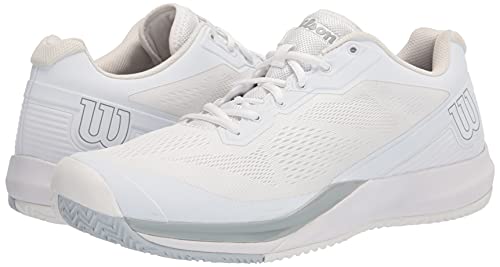 Wilson Men's Rush PRO 3.5 Tennis Shoe, White/White/Pearl Blue, 9