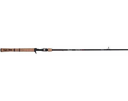 Shakespeare Ugly Stik 10’6” Elite Salmon/Steelhead Casting Rod, Two Piece Salmon/Steelhead Rod, 10-20lb Line Rating, Medium Heavy Rod Power, Medium Fast Action, 1/2-1 1/2 oz. Lure Rating