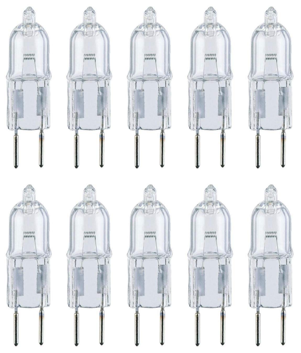 Westinghouse (Pack of 10) Lighting Item 04436, 20 Watt T3 Clear JC Halogen Low Voltage Light Bulb, 2950K G4 Base, 12 Volt, Box of 10