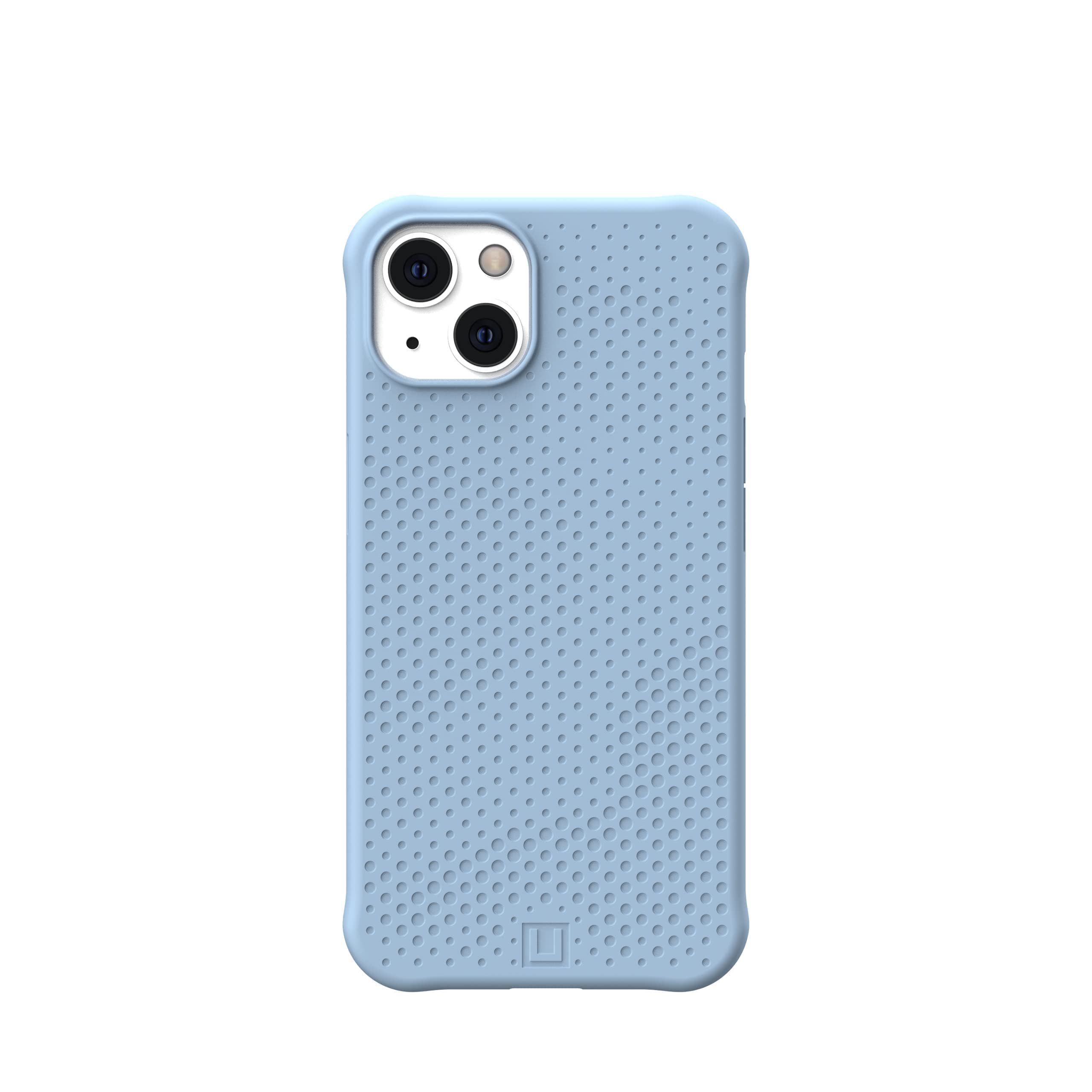 URBAN ARMOR GEAR [U by UAG Designed for iPhone 13 Case Blue Cerulean DOT Slim Fit Lightweight Stylish Pattern Impact Resistant Antimicrobial Protective Phone Cover, [6.1 inch Screen]