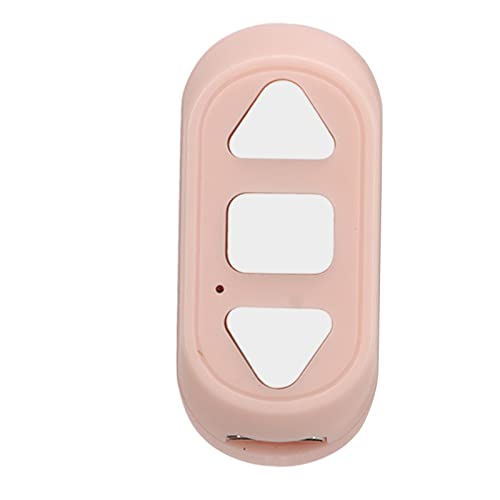Remote Control for Phone, Page Turner ABS 3 Buttons 10m Distance for Watching Video Shots (Pink)