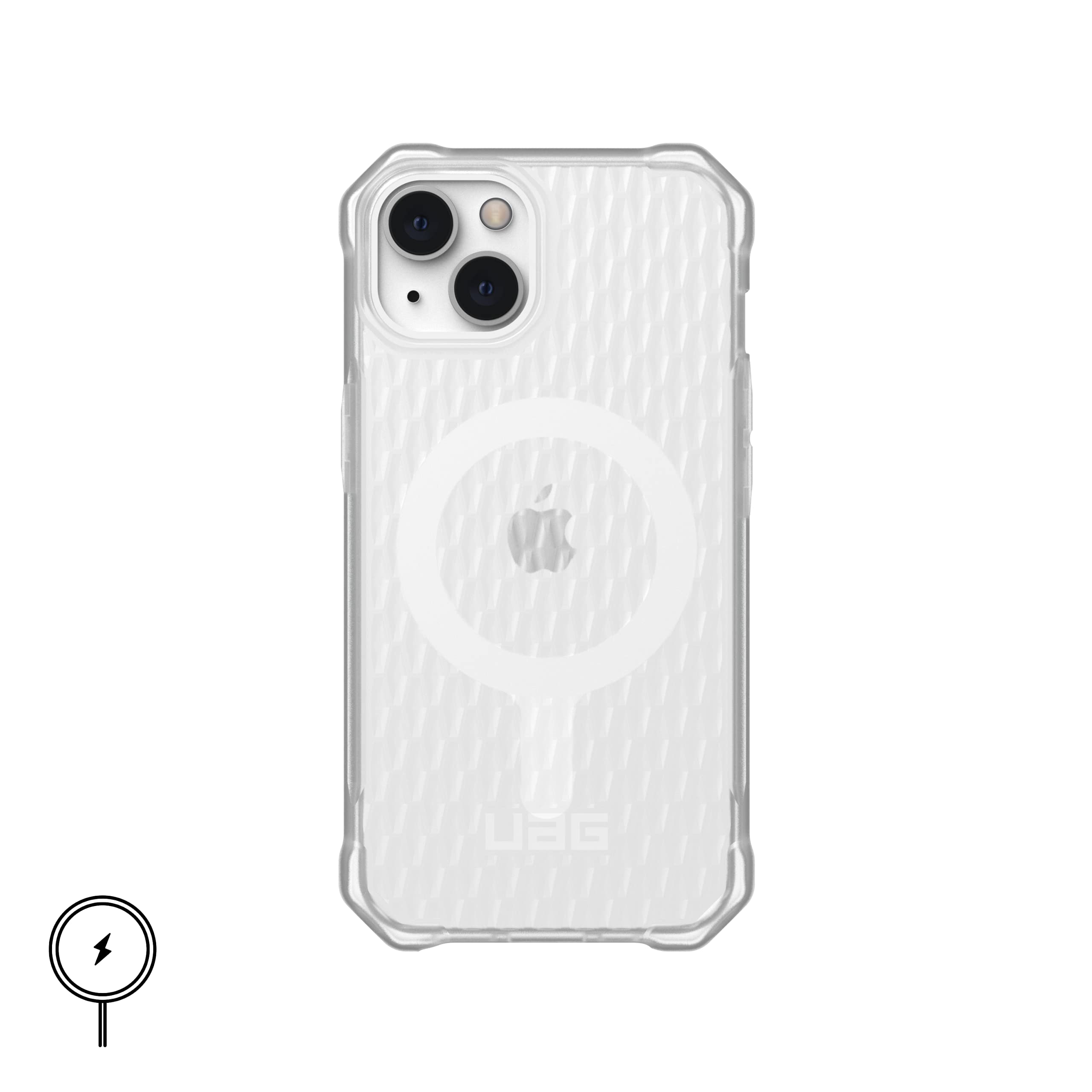 URBAN ARMOR GEAR UAG Designed for iPhone 13 Case Black Compatible with MagSafe Rugged Slim Antimicrobial Ergonomic Essential Armor Protective Cover, [6.1 inch Screen]