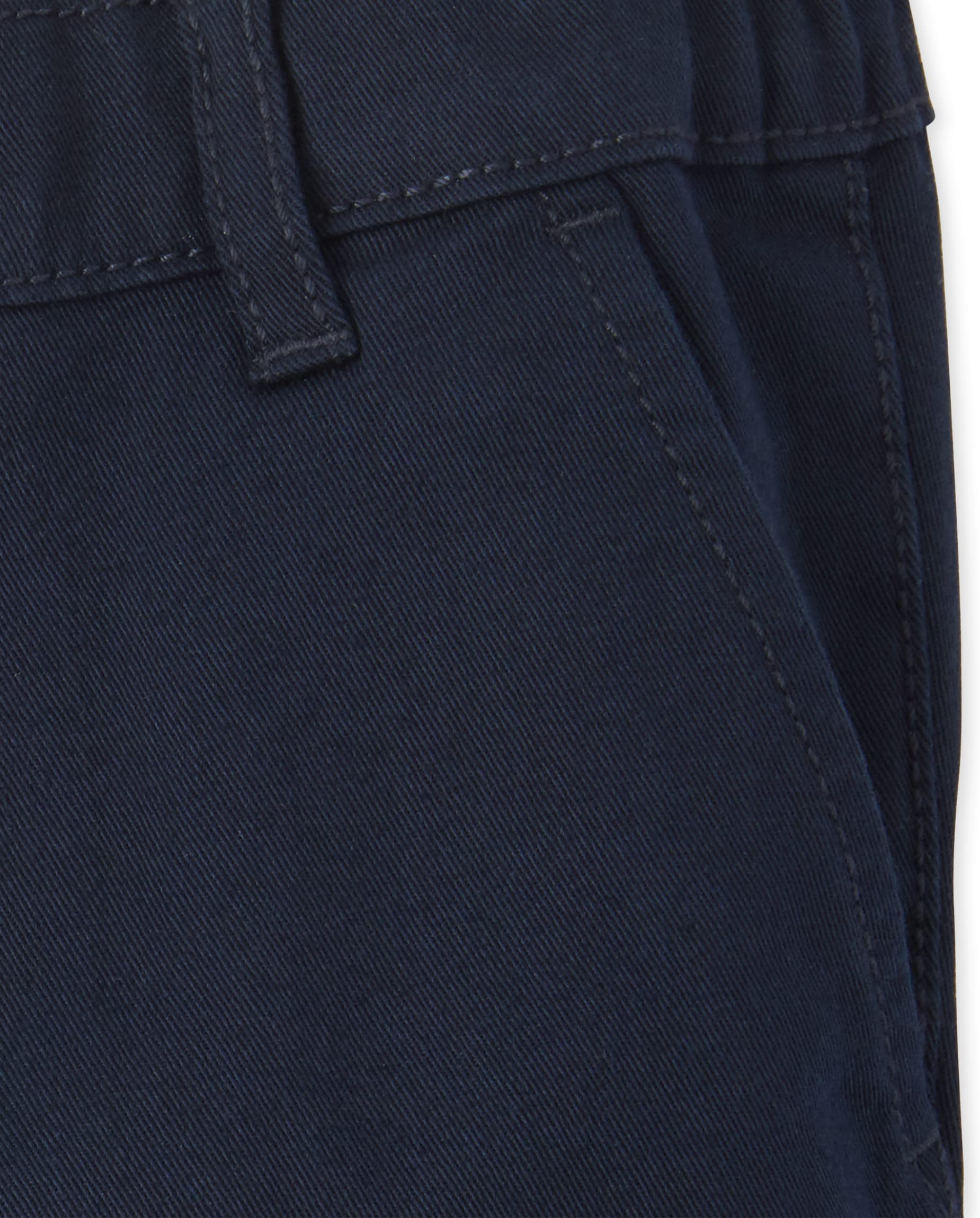 The Children's Place Baby Boys' and Toddler Stretch Chino Pants, New Navy Single, 2T