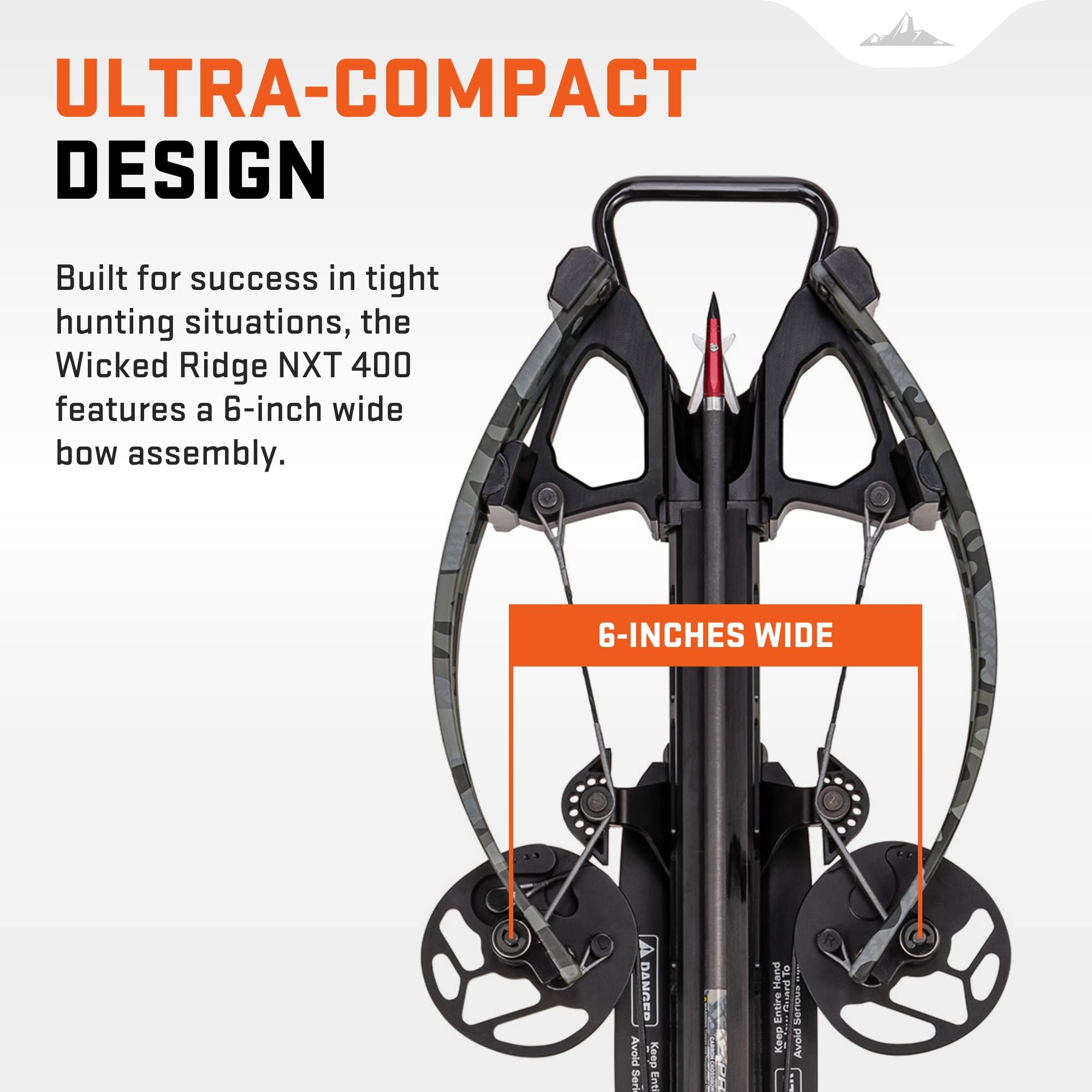 Wicked Ridge by TenPoint NXT 400 Hunting Crossbow Package with ACUdraw and Pro-View Scope, Peak Camo