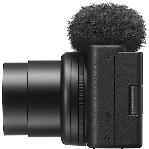 Sony ZV-1 II Vlog Camera with 4K Video & 20.1MP for Content Creators and Vloggers Black ZV-1M2/B Bundle with ACCVC1 Kit Including GP-VPT2BT Tripod/Grip + Deco Gear Case + LED +64GB Card & Accessories