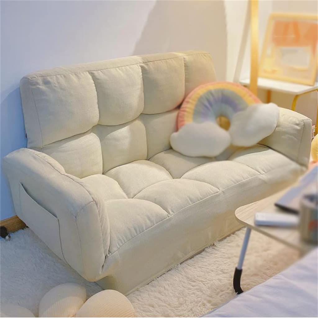 SLNFXC Lazy Susan Tatami Small Flat Single Double Balcony Bedroom Reclinable and Sleepable Folding Sofa Bed