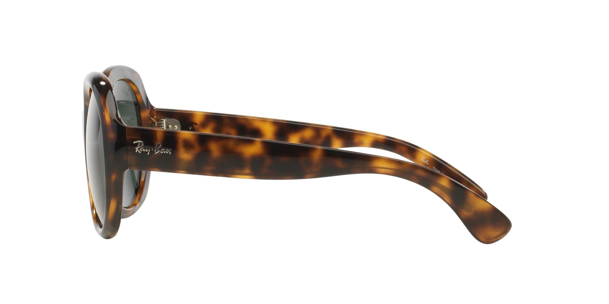 Ray-Ban Women's RB4191 Round Sunglasses, Light Havana, 57mm