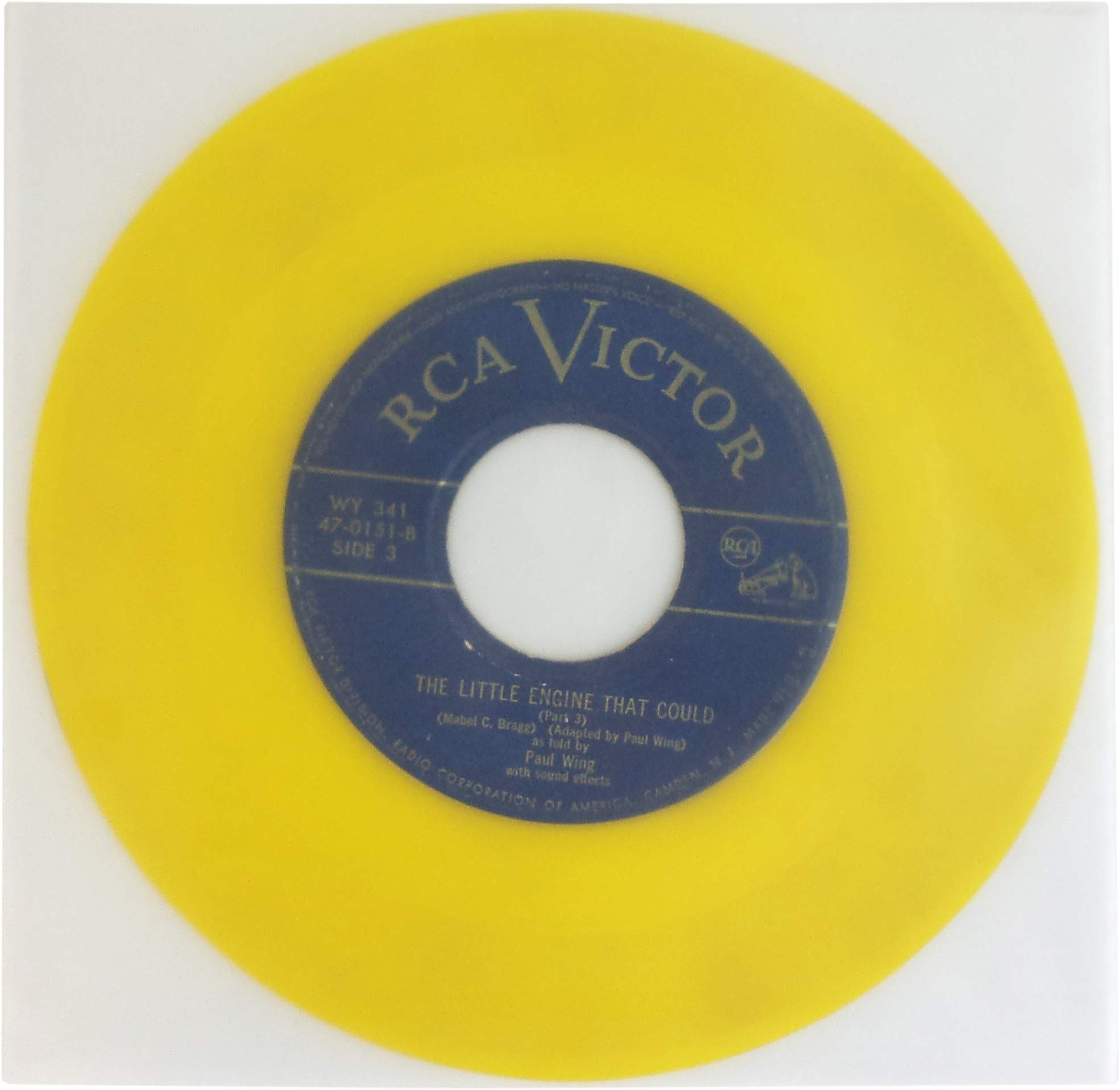 Square Deal Recordings & Supplies 7" Record Inner Sleeves - High Density Polyethylene - Heavy Duty 3 mil - #07IH03 - Set of 50