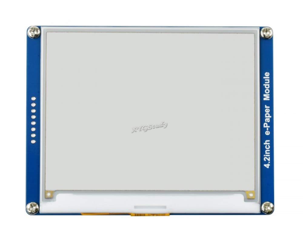 XYGStudy for Raspberry Pi Jetson Nano 4.2inch e-Paper E-Ink Display Module (C) Screen 400x300 Resolution SPI Interface Yellow/Black/White 3-Color with Embedded Controller 3.3V/5V