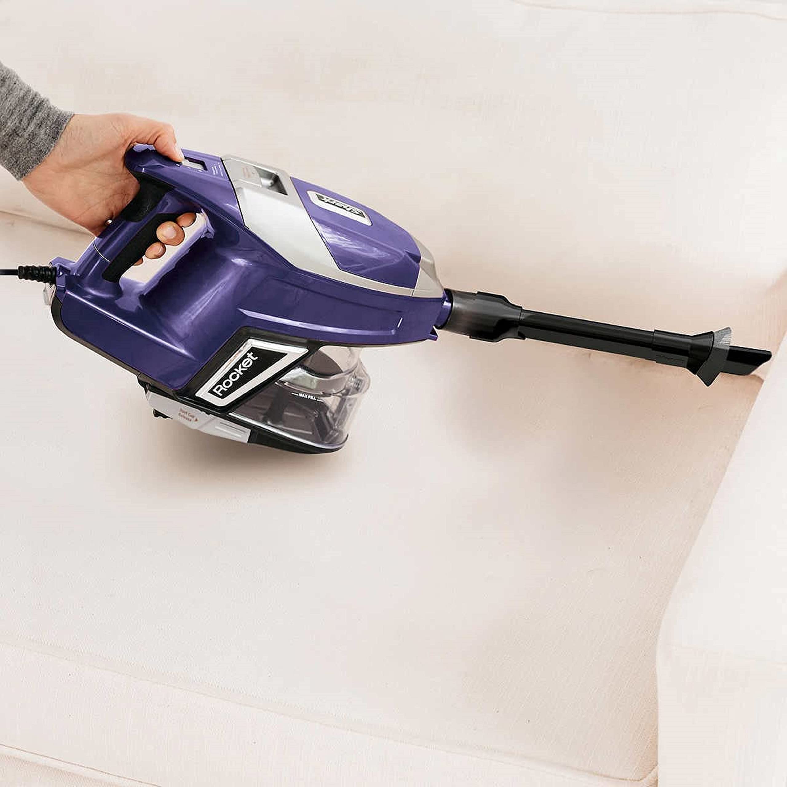 Shark HV382 Rocket DuoClean Ultra-Light Corded (Non-Cordless) Bagless Carpet and Hard Floor with Hand Vacuum, Red (Renewed)