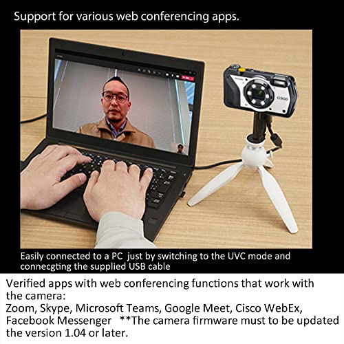 Ricoh G900 Industrial Digital Camera Webcam Solution Camera Camera Memos Built-in GPS Password Protection Waterproof 20M Chemical Resistant Impact Resistant Black/Grey