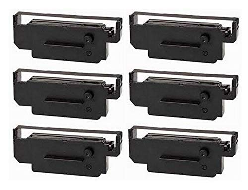 SuppliesMAX Compatible Replacement for CIGE0157 Black/Red Printer Ribbons (6/PK) - Replacement to Citizen IR51RB