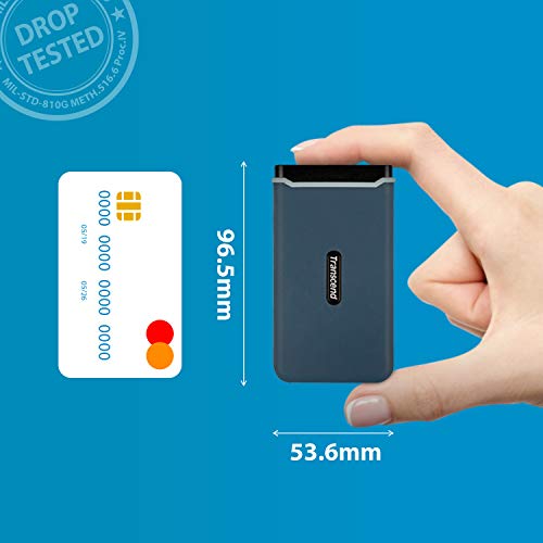 Transcend USB 3.1 Gen 2 USB Type-C ESD350C Portable SSD Solid State Drive TS240GESD350C