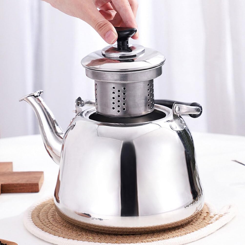 UPKOCH Whistling Tea Kettle Kitchen Tea Boiler Home Supply Kitchen Water Boiler Stovetop Water Boiler Whistling Water Pot Whistling Water Boiler Handle Stainless Steel Kettle