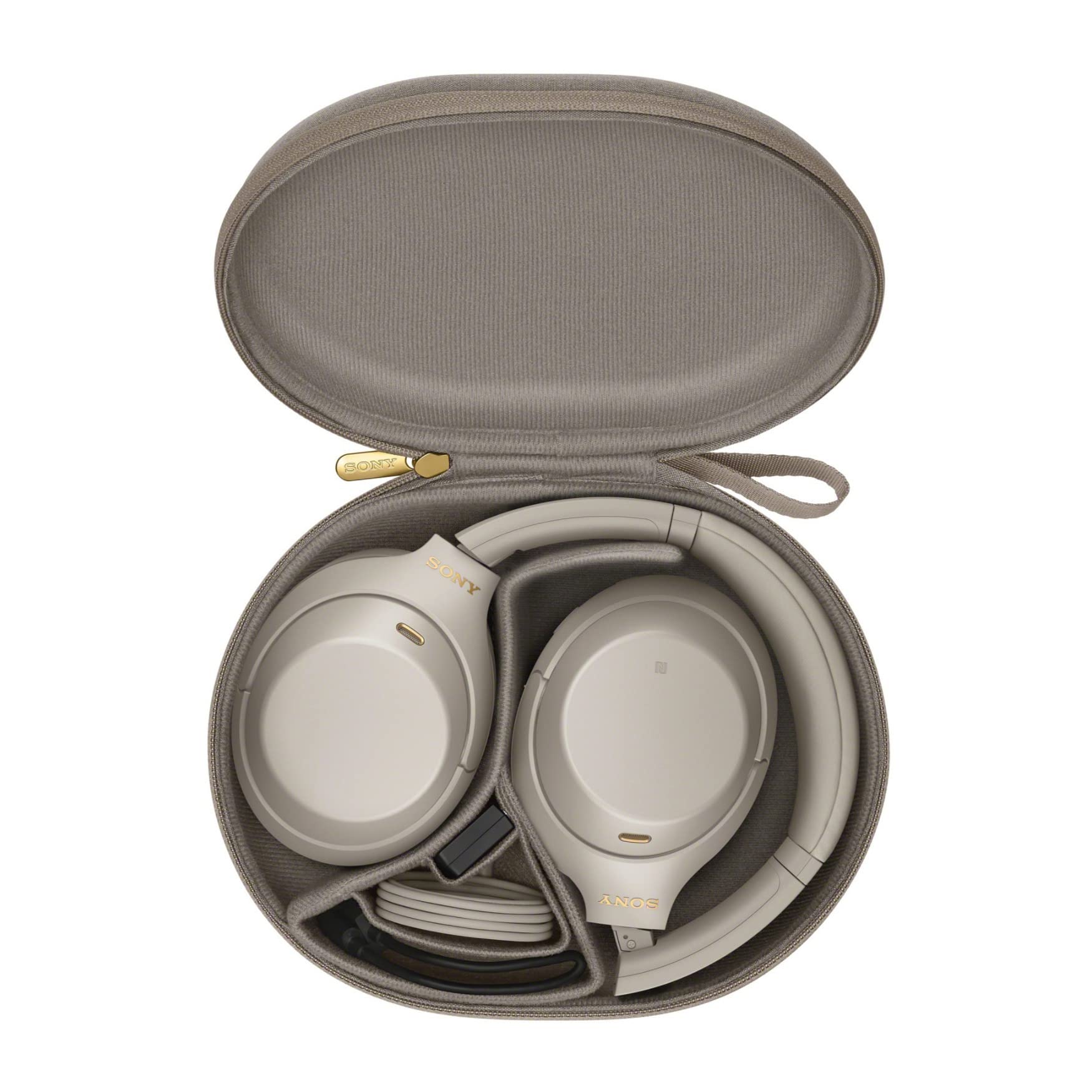 Sony WH-1000XM4 Wireless Noise Cancelling Over-Ear Headphones with Mic (Silver) in-Ear Wireless Headphones Bundle (2 Items) (Renewed)