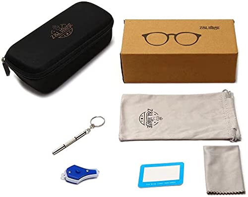 Z&L HOUSE 2 Pack Lightweight Reading Retro Square Eyeglasses Frame Filter Blue Ray Computer Game UV Ray Filter Glasses for Men Women Anti Glare Blue Light Blocking Glasses