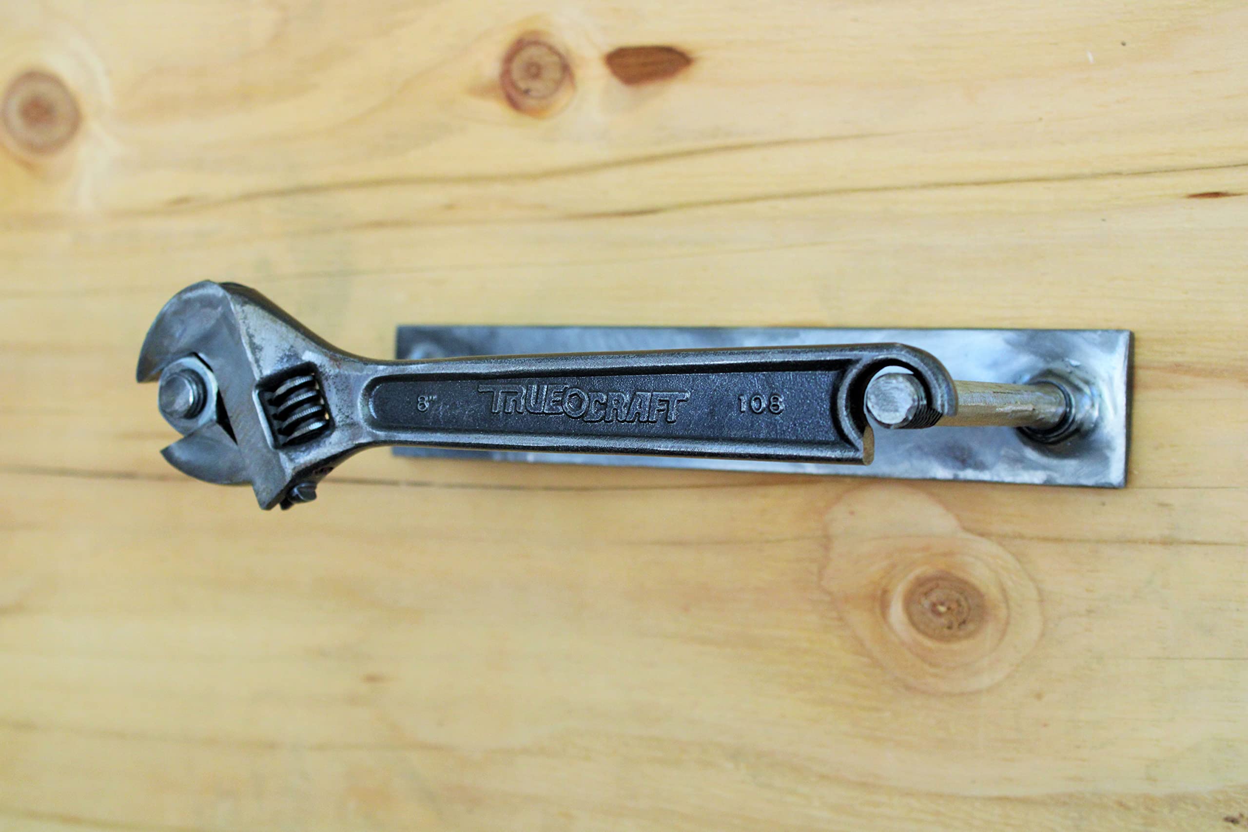Toilet Paper Holder, Car Guy Gift, Wrench And Nut Bathroom Stand, Automotive Art, Toilet Paper Rack, Steampunk Bathroom Decor, Mancave Decor