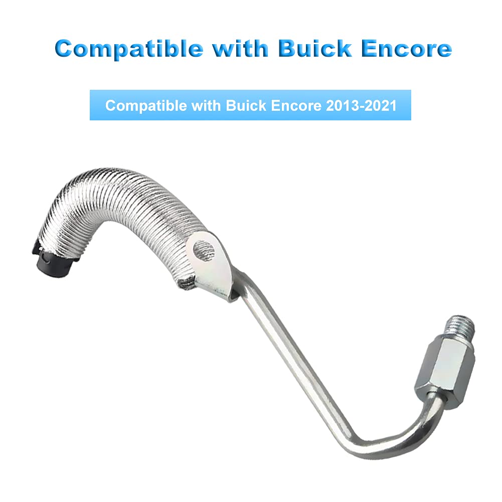 WATERWICH Turbocharger Coolant Return Hose Turbo Feed Line Pipe Compatible with Buick Encore Chevrolet Cruze Sonic Trax Replace# 55567067