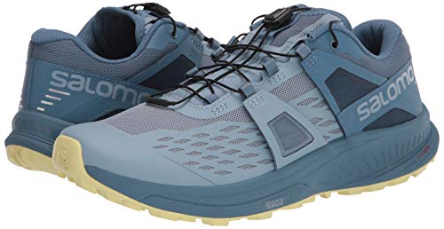 Salomon Ultra W/PRO Trail Running Shoes for Women, Ashley Blue/Copen Blue/Charlock, 8