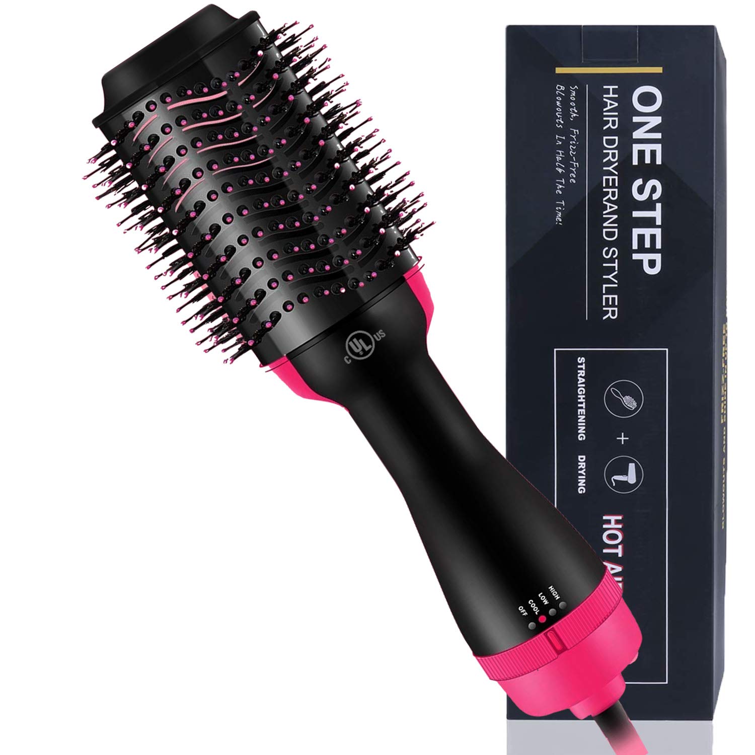 Travel Case for Hair Dryer Brush Portable Lightweight Hard Carrying Case Storage Bag (Not Include Hot Air Brush)