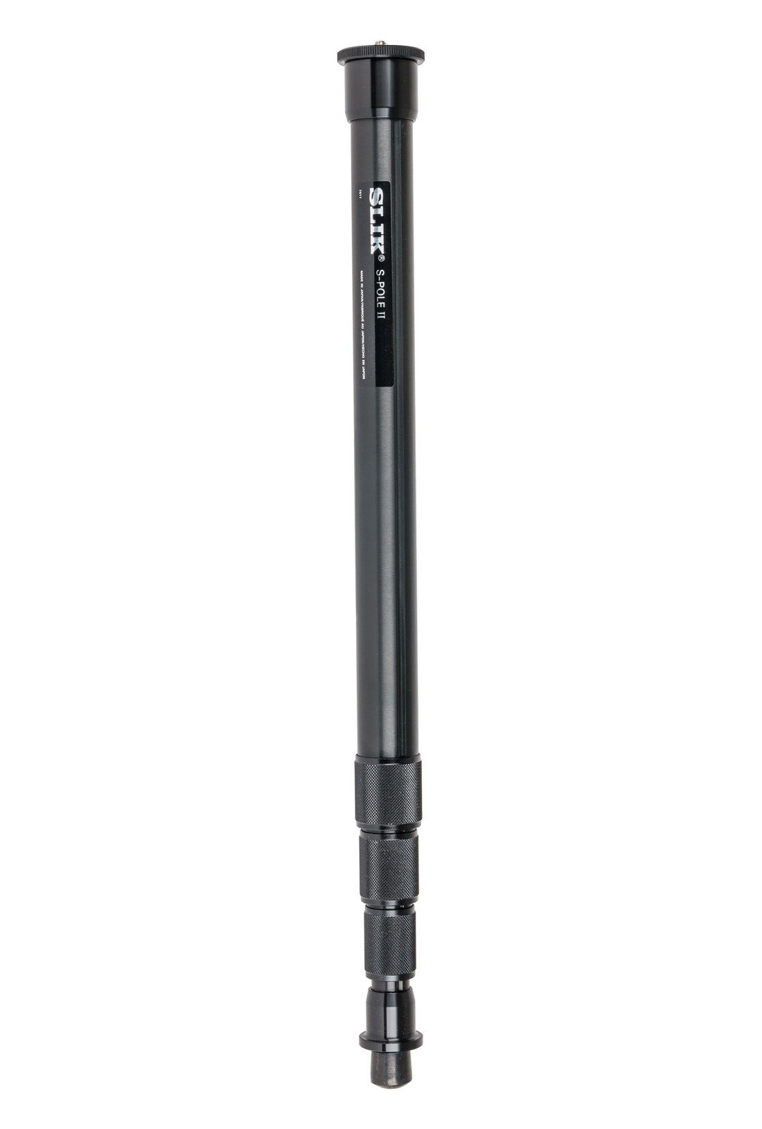 SLIK S-Pole II Monopod - Supports 8 lbs (3.6kg), for Mirrorless/DSLR Sony Nikon Canon Fuji Cameras and More - Black (618-727)
