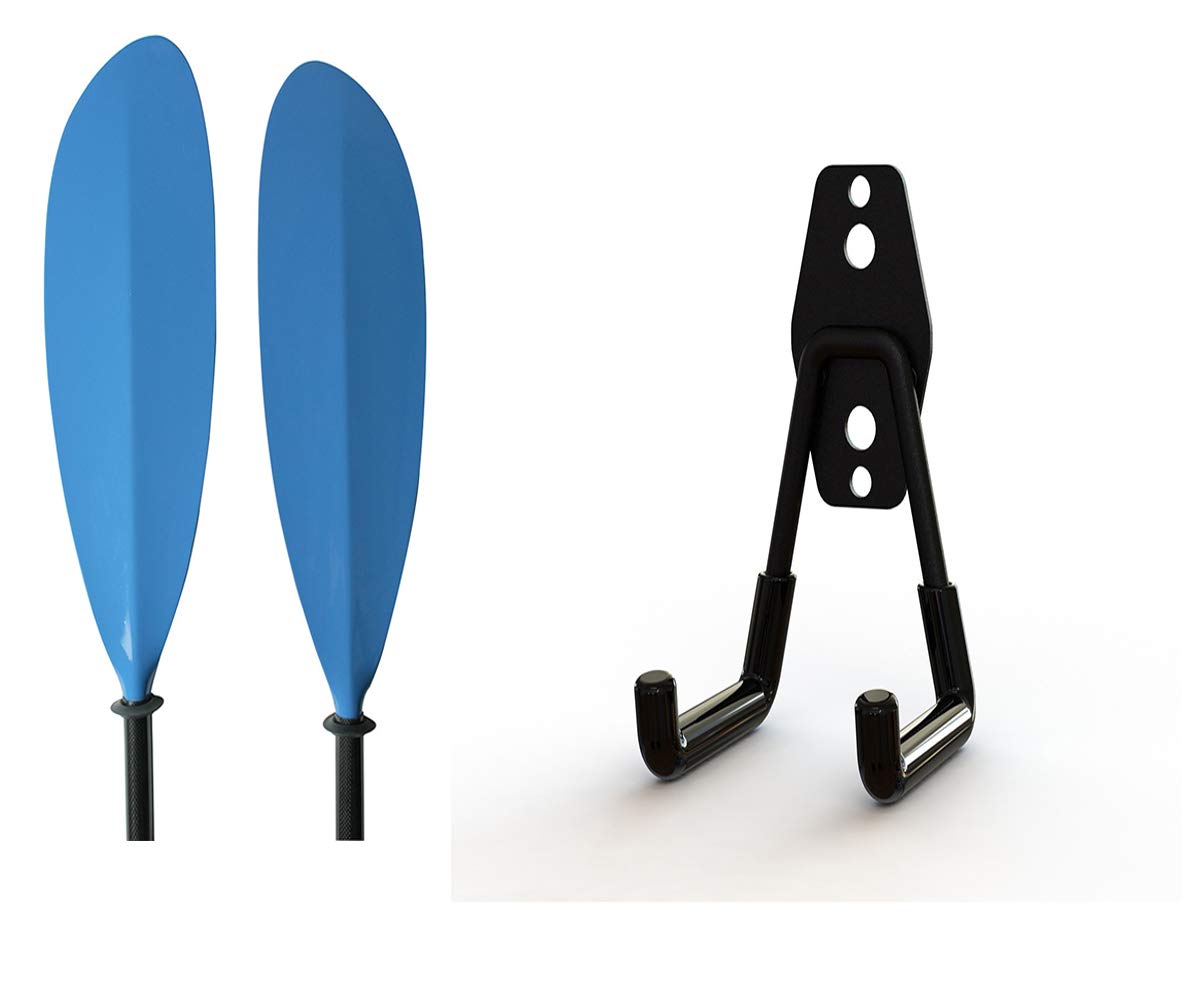Todefrgu Kayak Oars Holds Rack, Paddle Mount Hanger, Kayak Paddle Wall Hanger, Paddle Rack Perfect for Display & Storage Wall Mounts, for Oar Hangers for Garage, Dock or Shed, NO Paddle - 2-Pcs
