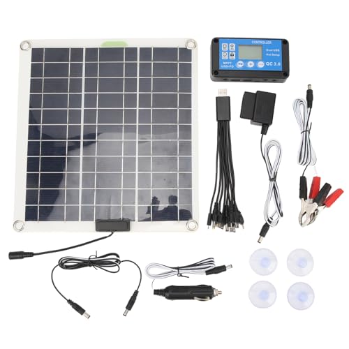 Solar Charger Panel Controller Board 24V Ip67 Panels 20A with Controller 20A Kit for 200W 12V Powered Battery Panel Solar Battery Chargers Charging Kits