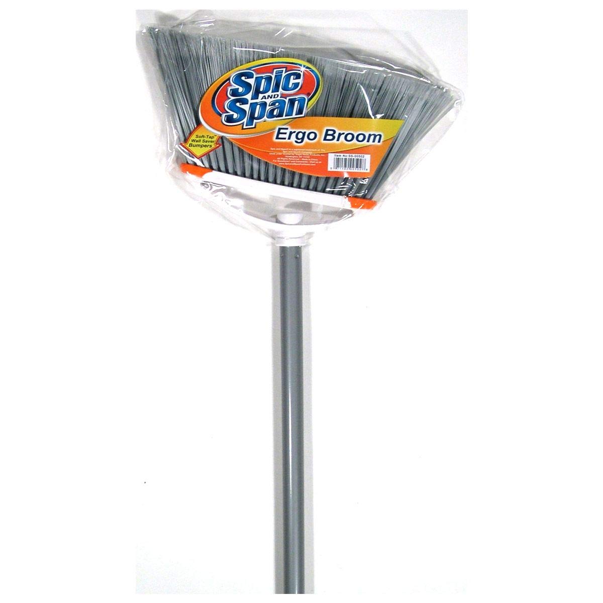 Spic n Span Large Ergo Broom, Full Case 12 Units, Bulk Cleaning Supplies, Wholesale Lot