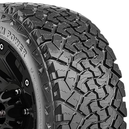 Venom Power Terra Hunter X/T XT All-Terrain Mud Light Truck Radial Tire-33X12.50R22LT 33X12.50X22 33X12.50-22 109R Load Range E LRE 10-Ply BSW Black Side Wall
