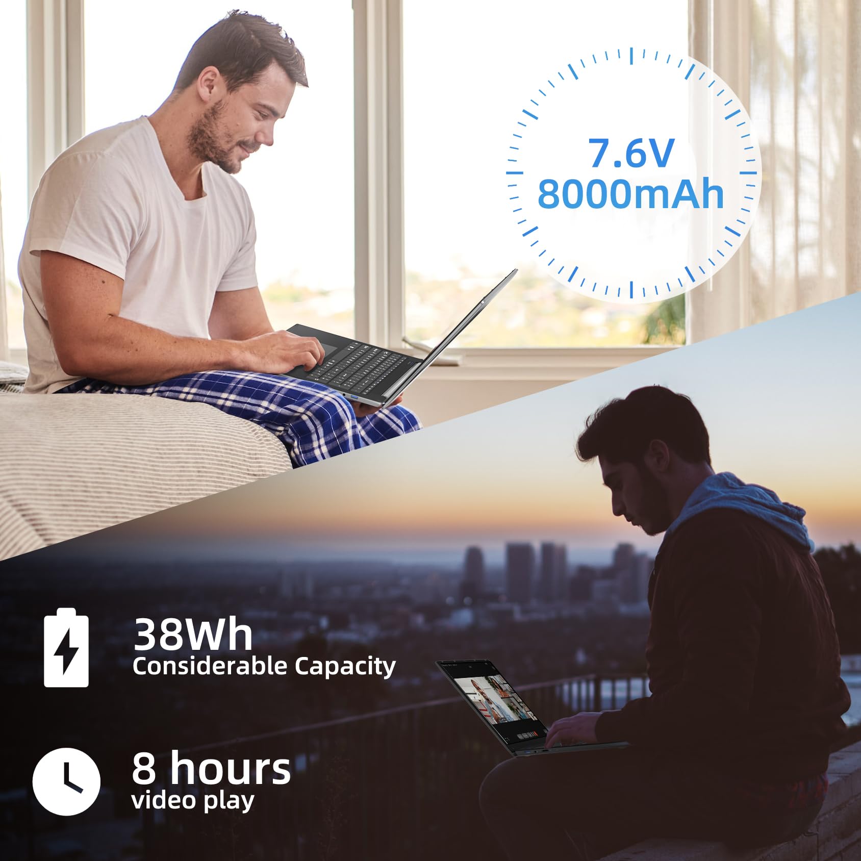 SGIN 17 Inch Laptop, Laptops with 4GB RAM 128GB SSD, IPS Display, Intel Celeron Quad-Core Processor(Up to 2.5GHz), Mini HDMI, Webcam, Wi-Fi, 512GB Expansion
